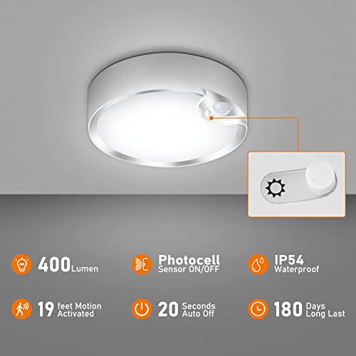 Snapklik.com : Motion Sensor Ceiling Light Battery Operated Indoor ...