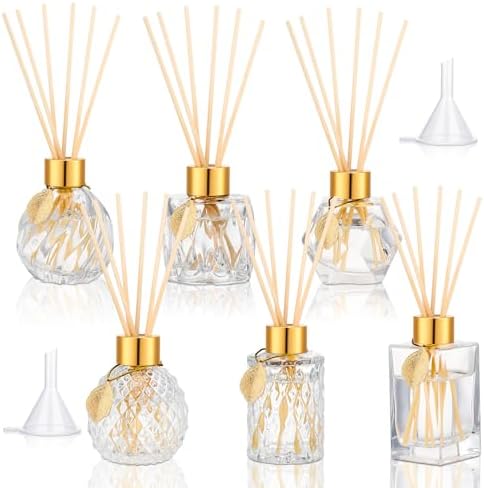 Amazon.com: Empty Glass Fragrance Reed Diffuser Bottles,for Essential ...