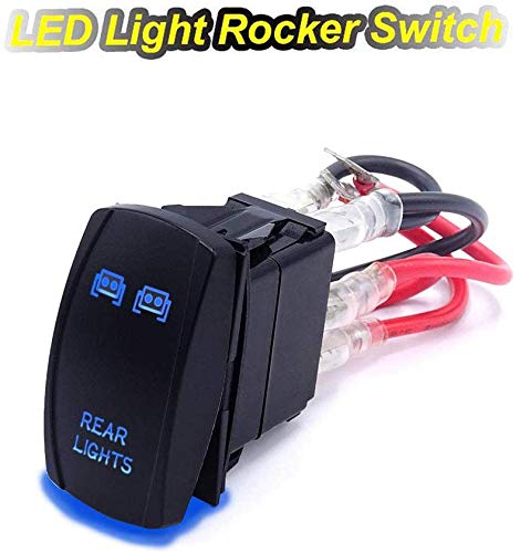 Snapklik.com : Rear Roof Roll Cage Bar LED Backup Lights Mount Brackets ...