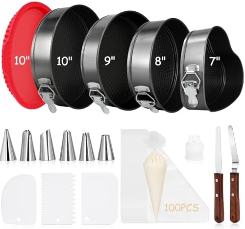 Amazon.com: 150PCs Piping Bags and 100PCs Cake Pan Set: Home & Kitchen