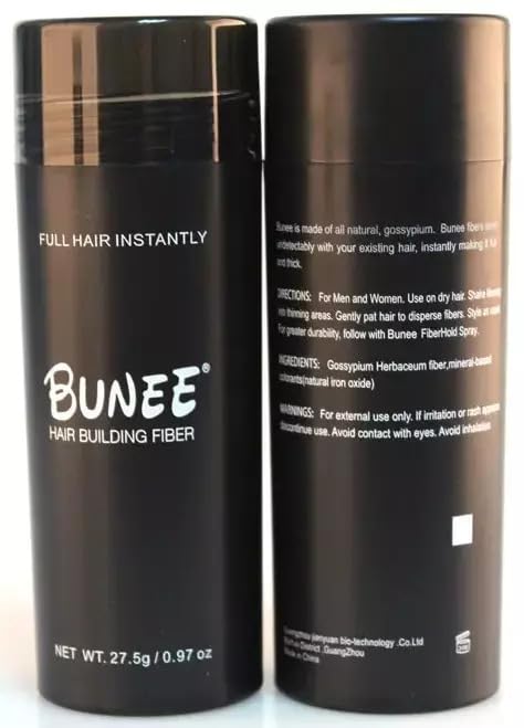 Amazon.com: Bunee Hair Building Fibers, 27.5g, Fill In Fine or Thinning ...