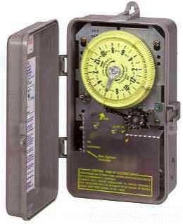 Intermatic R8806P101C Mechanical Timer, 24 Hour, DPST, NEMA 3R, 25A ...