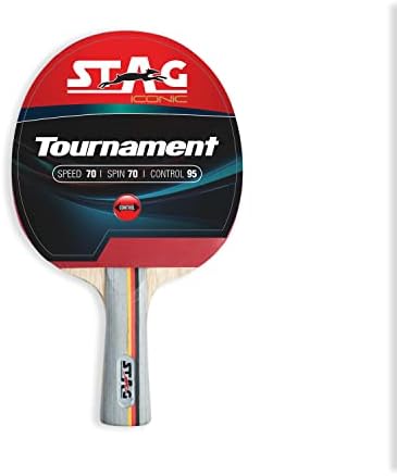 Stag Iconic Table Tennis (T.T) Racket | Advanced TT Racquets| Black/Red ...