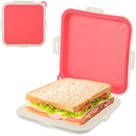 Amazon.com: Snap Fresh - 4 Pack of Sandwich Containers (450 ml ...