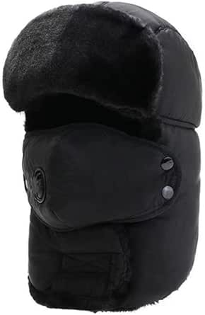 KXF Chapeau de trappeur d'hiver 3 en 1 coupe-vent doublé en fausse ...