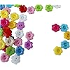 Amazon.com: BaoQiu 100 Pieces Round Flower Buttons Size 1/2 Inch for ...
