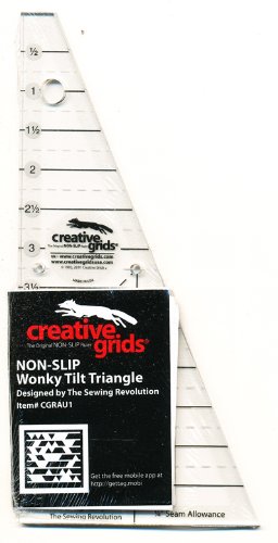Amazon.co.jp: Creative Grids Wonky Tilt Triangle Ruler 6-1/2in x 3in by ...