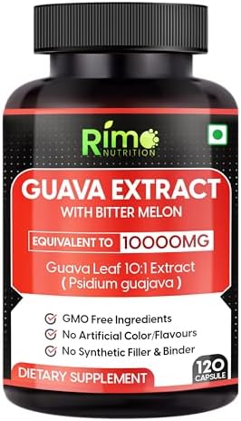Amazon.com: BLIVA Guava Leaf Extract Capsules – 1000 mg – 10:1 Extract ...