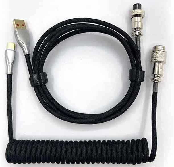 Amazon.com: UIGOCLE Charging Compatible with USB C Coil Keyboard Cable ...