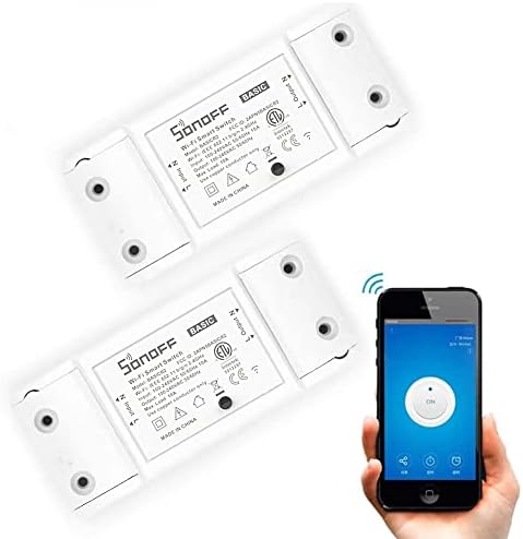 WiFi Smart Light Switch,2 Pack WiFi Wireless Switch Remote Control ...