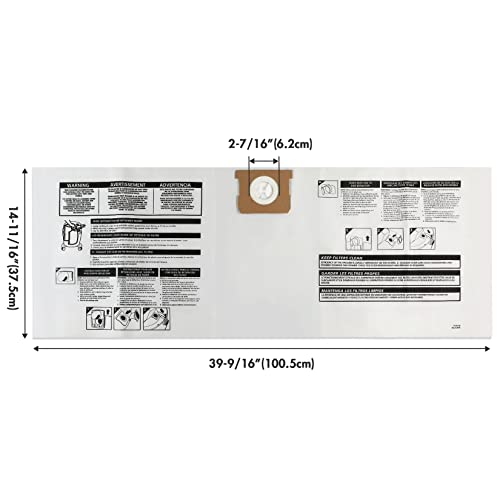 Snapklik.com : Shop-Vac 90662 10-14 Gallon Disposable Collection Filter Bag