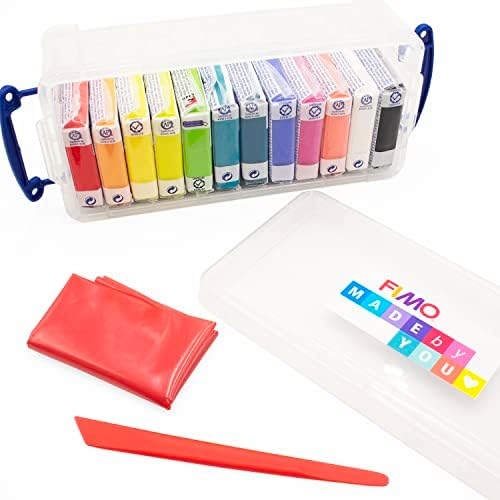 Amazon.com: FIMO Soft Polymer Oven Modelling Clay - Set of 12 x 57g ...