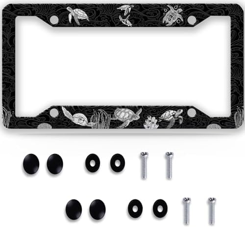 Amazon.com: Sea Turtle License Plate Frames & Covers -1 Piece Ocean ...