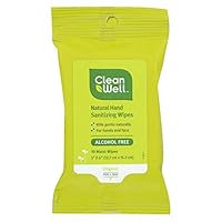 Buy Cleanwell All Natural Hand Sanitizing Pocket Pack Wipes, 10-Count ...