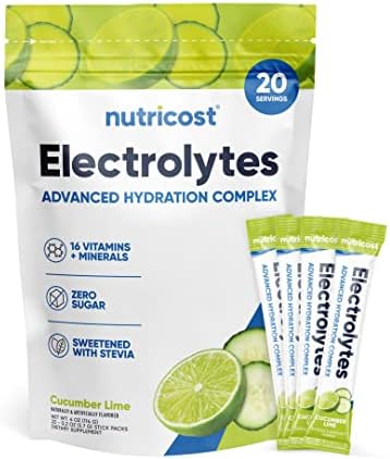 Amazon.com: Nutricost Electrolytes Powder Hydration Packets (Cucumber ...