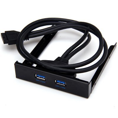 High Speed 5Gbps 2 Ports Front USB3.0 Panel Floppy Bay Hub Built-in 20 ...