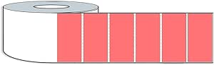 Amazon.com : 4" X 2" Thermal Transfer Fluorescent Red (PMS 805 Labels ...