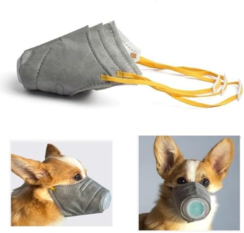 Amazon.com : 3 Pcs Dog Respirator Mask, Adjustable and Reusable Dog Air ...