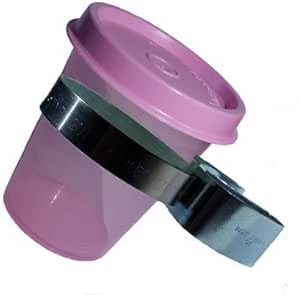 Double Reed Soaker Cup with Stand Clip (Light Pink Lid Pink Cup ...