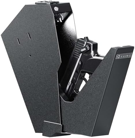 Amazon.com: GOJOOASIS Gun Safe Quick Access Under Desk Pistol Security ...