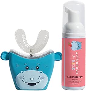 Amazon.com: autobrush Sonic Pro Kids U Shaped Electric Toothbrush with ...