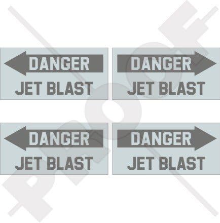 Amazon.com: DANGER JET BLAST LowVis Aircraft USAF 2" (50mm) Vinyl ...