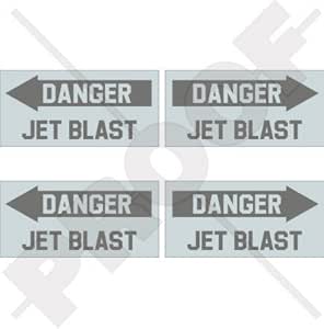 Amazon.com: DANGER JET BLAST LowVis Aircraft USAF 2" (50mm) Vinyl ...