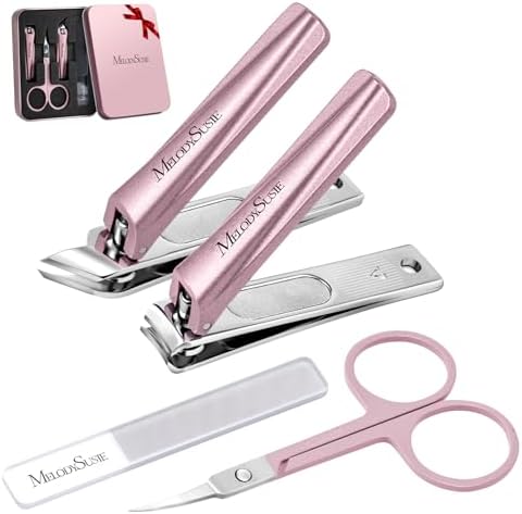 Amazon.com : MelodySusie Nail Clippers Set 4 in 1, Ultra Sharp Toenail ...