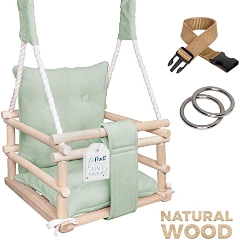 Elegantes Babyschaukel Aus Holz Bild