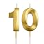 Amazon.com: AOOLADA 10th Birthday Candles, Rose Gold 10 Year Old Number ...