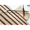 3D Wall Clocks DIY Wood Oak Slats Large Wall Clock 60 cm 3D Wall Clock ...