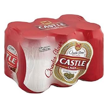 Castle Lager Beer Can 330ml 6 Cans: Amazon.co.uk: Grocery