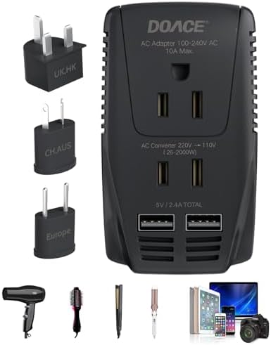 Amazon.com: 220V to 110V Voltager Converter, 230W Universal Travel ...