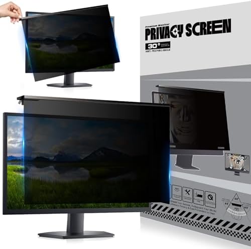Amazon.com: WVMNQO Privacy Screen for Computer Monitor 32 Inch, Hanging ...