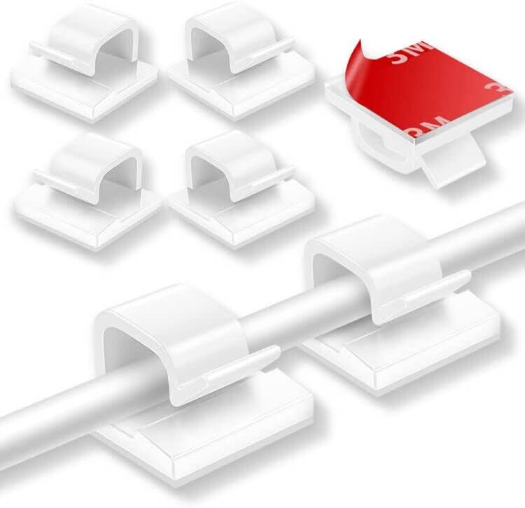 Amazon.com: 200 Pcs Cable Clips, Adhesive Cable Organizer Cord Holder ...