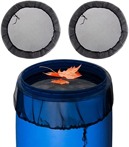 Mesh Cover for Rain Barrels - 2pcs 39in Rain Barrel Netting with ...