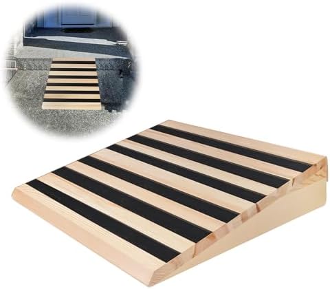 Amazon.com: 4 Inch Wooden Threshold Ramp for Home Steps(17.7" W*4.0" H ...