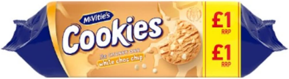 McVitie's Cookies White Chocolate Chip 150g x Case of 12 : Amazon.co.uk ...