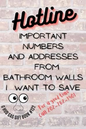 Amazon.com: HOTLINE: Important numbers and addresses from bathroom ...