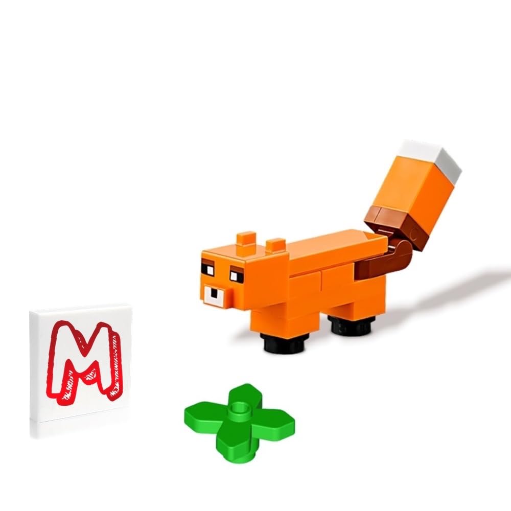 LEGO Minecraft Minifigure - Fox 🦊 Animal with Side Display : Amazon.co ...