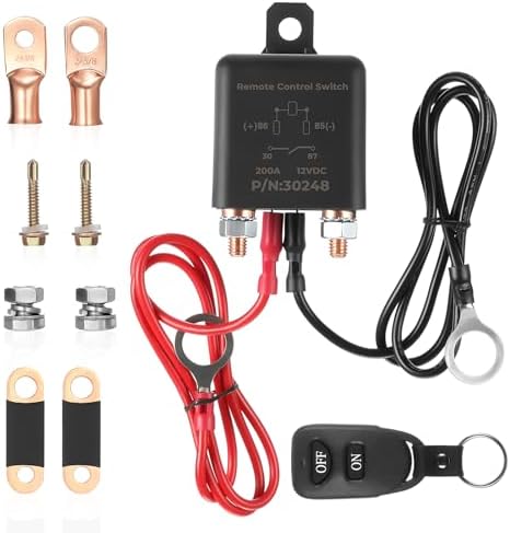 Amazon.com: ISINFLASH Remote Battery Disconnect Switch 3/8“ 12V 200A ...