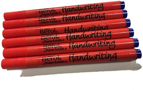 Berol Handwriting Pen Stick Dark Blue S0879260,Pack of 6 : Amazon.co.uk ...