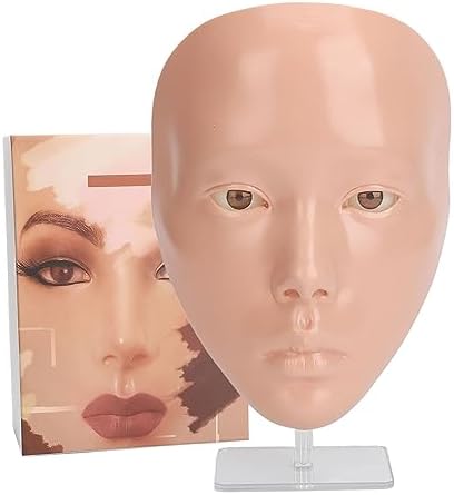 Amazon.com: 5D Makeup Practice Face Board with Stand, Reusable Silicone ...