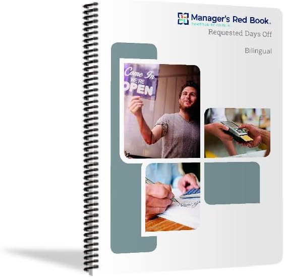 Amazon.com: The Manager's Red Book - Request Days Off logbook/notebook ...