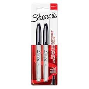 Sharpie(R) Retractable Permanent Markers, Fine Point, Black, Pack of 2 ...