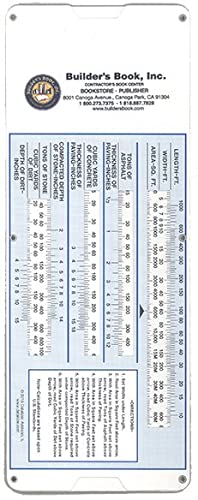 Stone, Concrete, Asphalt Aggregate Slide Rule Calculator: Amazon.co.uk ...