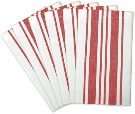 Amazon.com: 12-Pack Salsa Stripe 100% Best Cotton Dinner Napkin ...