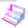 Amazon.com: RICIPUSO Acrylic Iridescent Riser Display Stand - 4 Tier ...