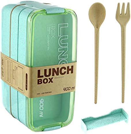 Triple Layer Lunch Box, 3 Compartment Packed Lunch Box, Microwave and ...