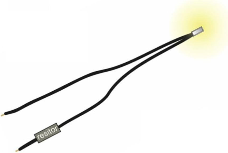 Amazon.com: Green staff World LED Light Warm White 1mm 10 pcs Scene ...